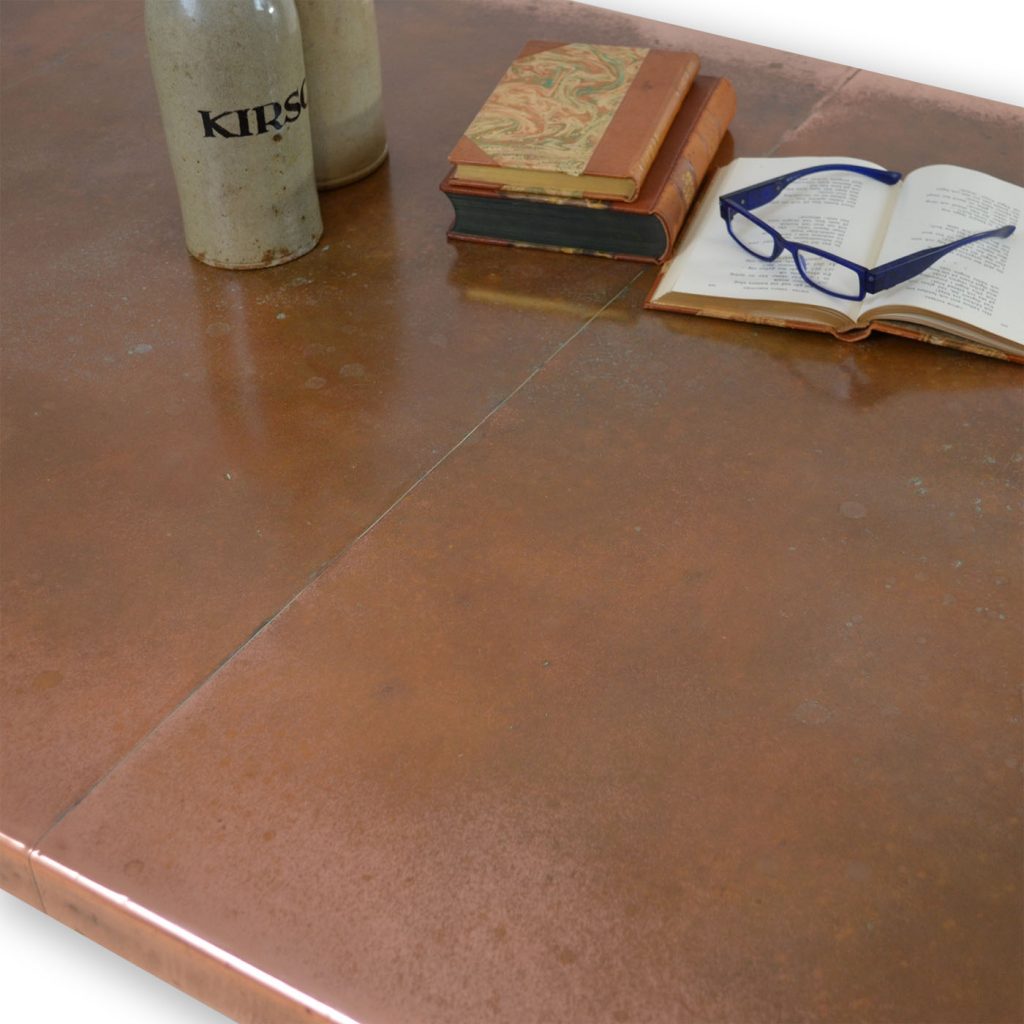 Copper Dining Table - Standard - Andrew Nebbett Designs