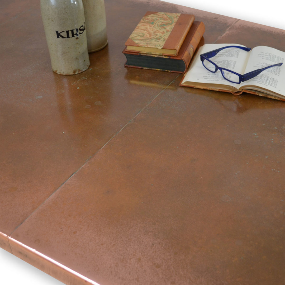 Copper Dining Table - Standard - Andrew Nebbett Designs