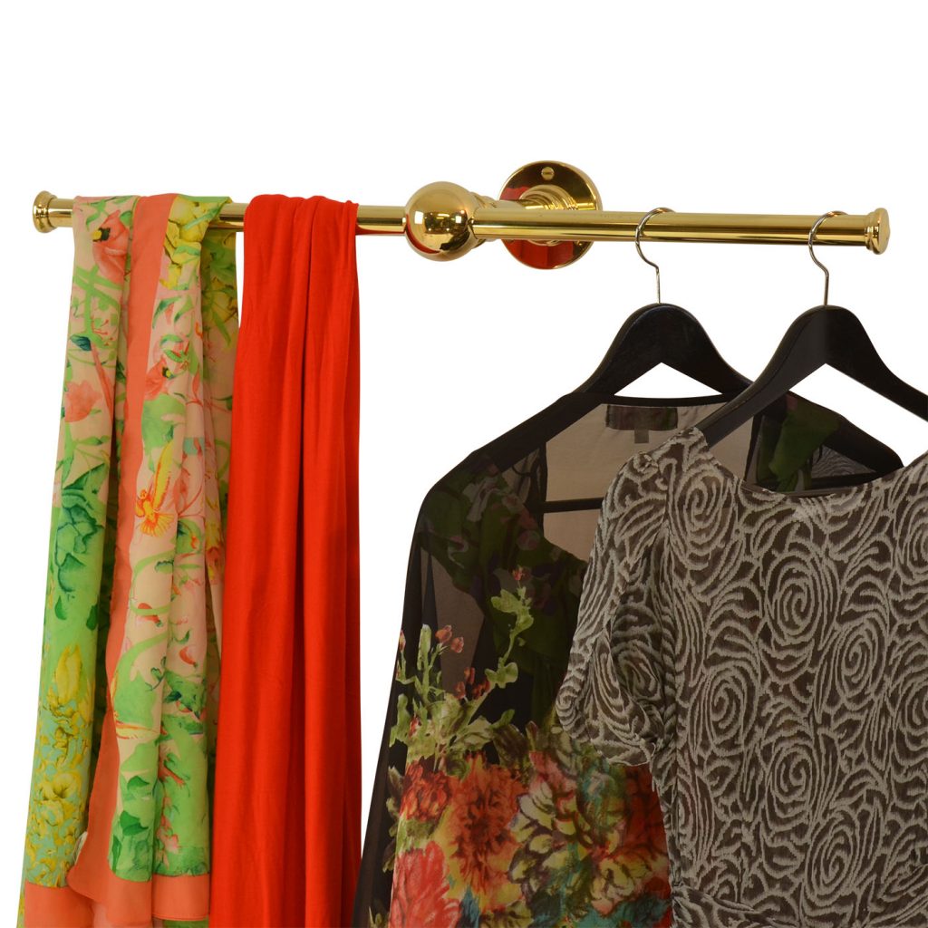 Solid Brass Wall Rail | The Canterbury | Andrew Nebbett Designs