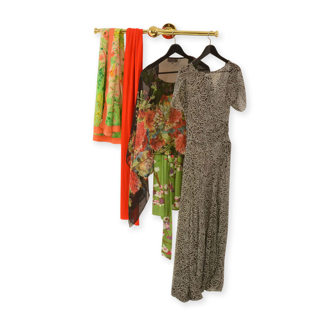 Solid Brass Wall Rail | The Canterbury | Andrew Nebbett Designs