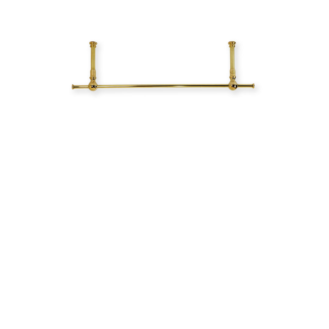 Solid Brass Ceiling Mounted Rail | Andrew Nebbett Designs