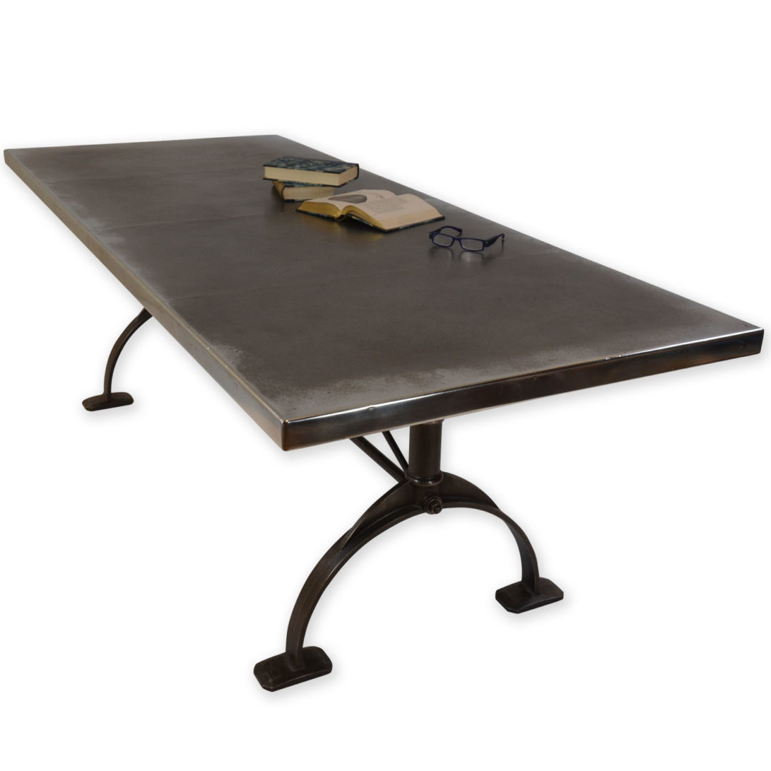 Zinc Top Table | Zinc Dining Table | Andrew Nebbett Designs