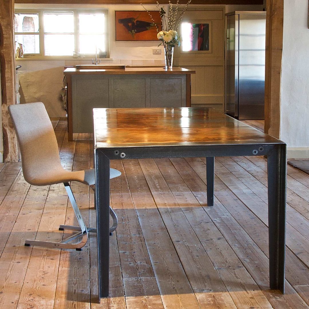 Contemporary Copper Table | Copper Dining Table | Andrew Nebbett Designs