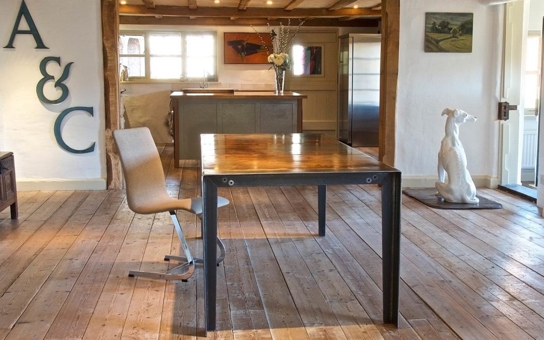 Metal-Clad Kitchen Worktops and Tables Portfolio - Andrew Nebbett Designs