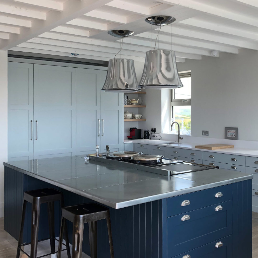 Antique Copper Worktop | Copper Top Table | Andrew Nebbett Designs