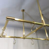 Brass Pot Rack | Ceiling Mounted Pot Rack | Overhead Pan Rack