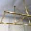 Brass Pot Rack | Ceiling Mounted Pot Rack | Overhead Pan Rack