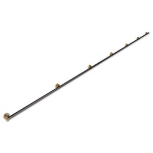 Brass & Steel Rolling Ladder Rail 5000mm | Andrew Nebbett Designs