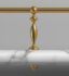 Bespoke Solid Brass Gallery Rail (Fiddle Rail) - Andrew Nebbett Designs