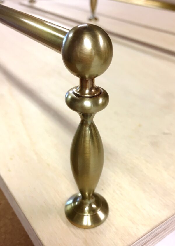 Bespoke Solid Brass Gallery Rail (Fiddle Rail) - Andrew Nebbett Designs