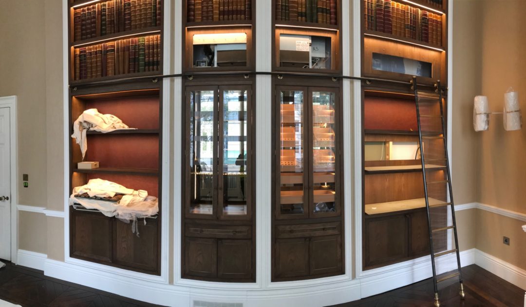 Custom Designed & Made Rolling Library Ladders - Andrew Nebbett Designs