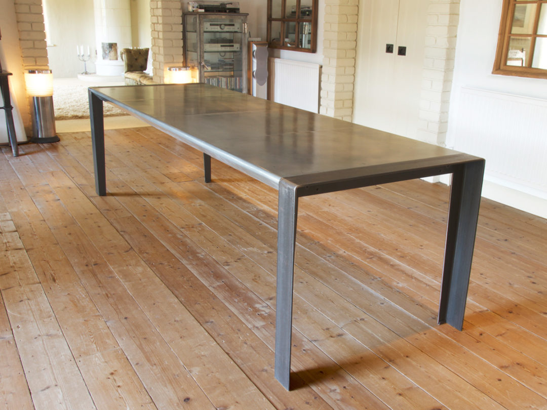 Zinc Contemporary Dining Table - Andrew Nebbett Designs