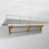 Bespoke Solid Brass Gallery Rail (Fiddle Rail) - Andrew Nebbett Designs