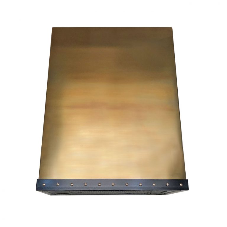 Brushed Brass Range Cooker Hood - Andrew Nebbett Designs