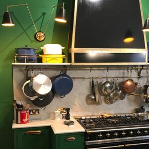 Solid Brass Fiddle Rail - Tall | Andrew Nebbett Designs