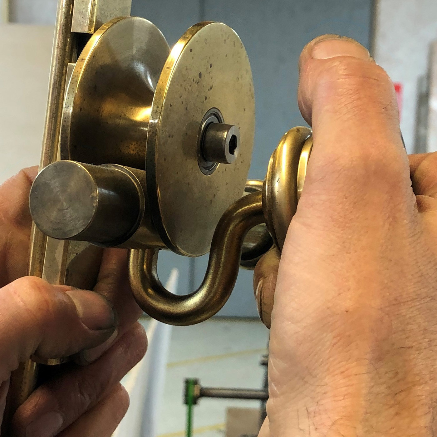 Rolling Ladder Carriages | Ladder Hardware | Andrew Nebbett Designs