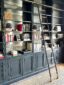 Bespoke Patinated Brass Bookcase Library Ladder - Andrew Nebbett Designs