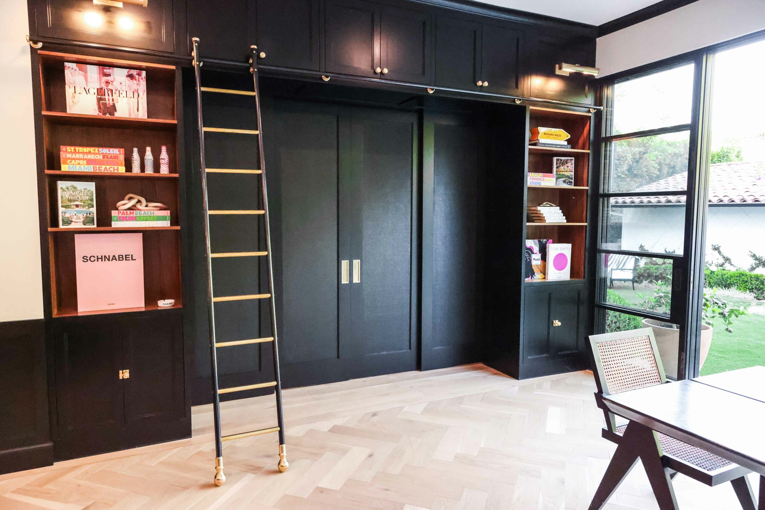 Made-to-Measure Kitchen Rolling Ladder - Andrew Nebbett Designs