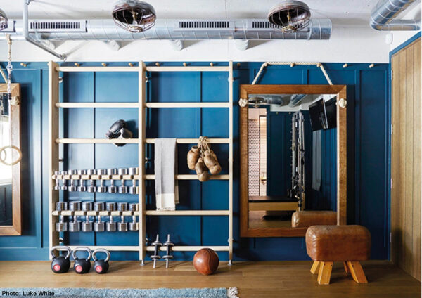 Bespoke Wall-Mounted Weight Rack for a Home Gym - Andrew Nebbett Designs