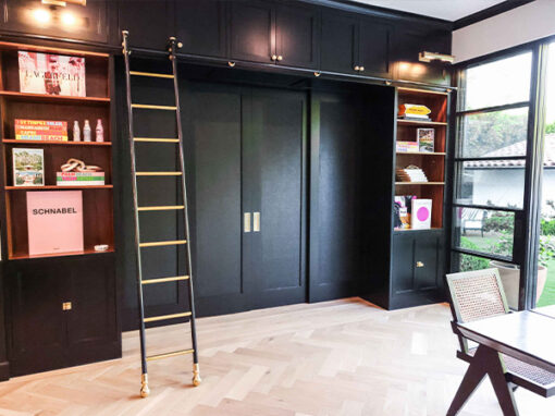 Made-to-Measure Kitchen Rolling Ladder - Andrew Nebbett Designs