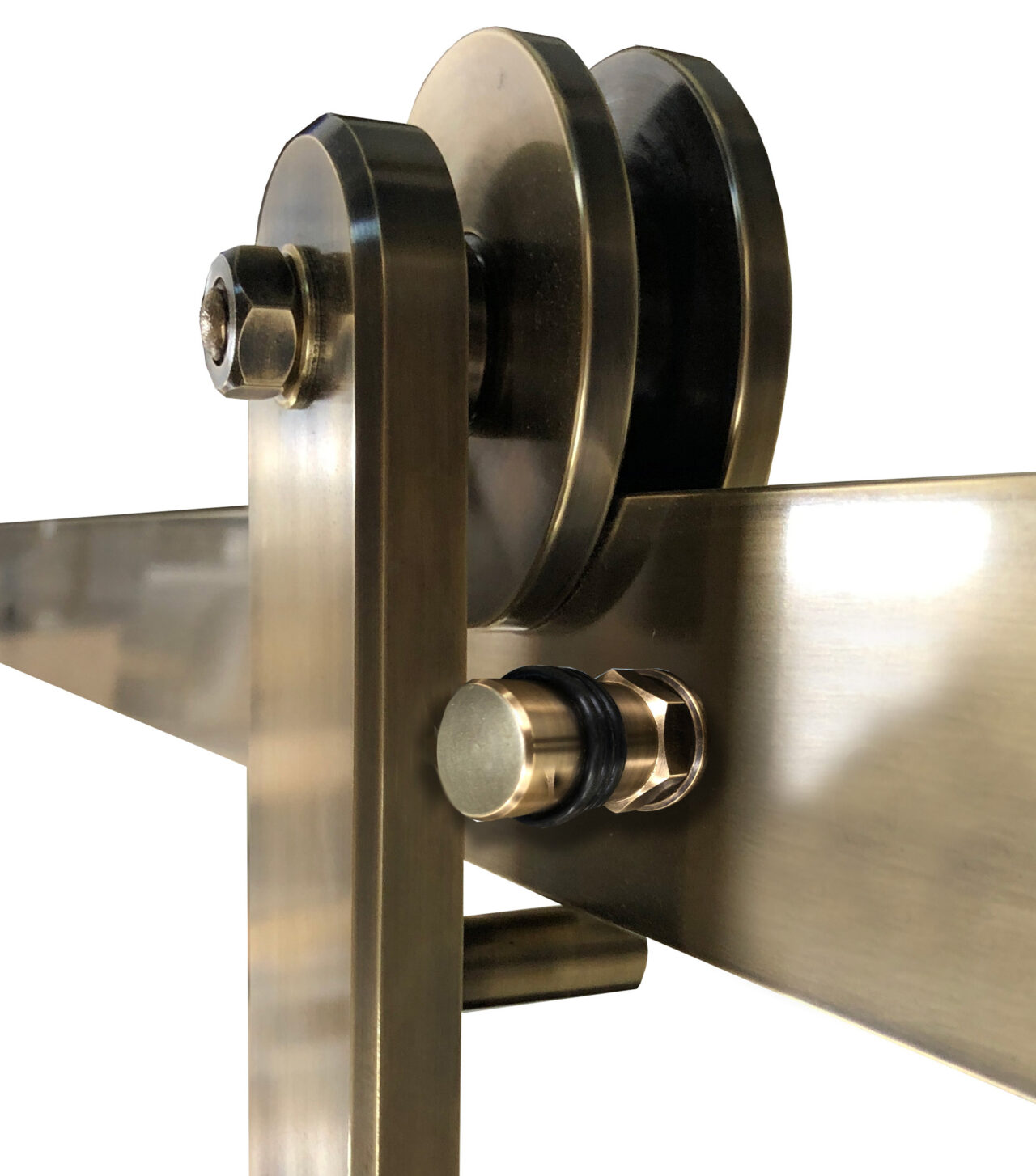 Sliding door track | Barn door hardware | Andrew Nebbett Designs