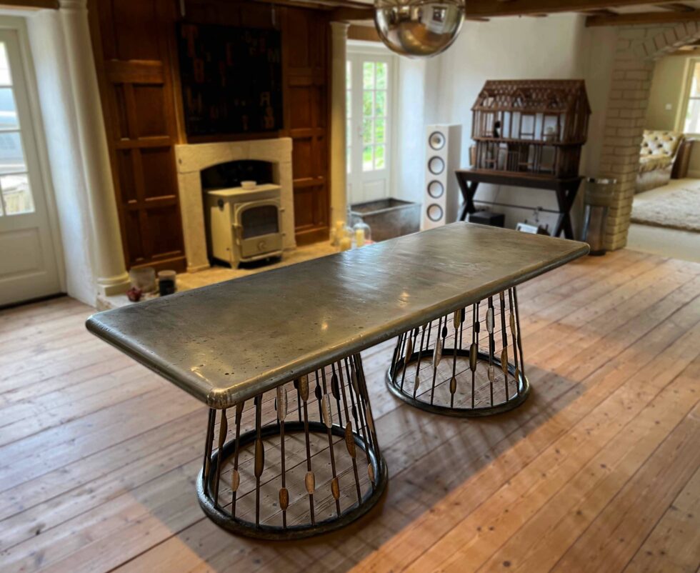 Custom Steel Table Bases - Andrew Nebbett Designs